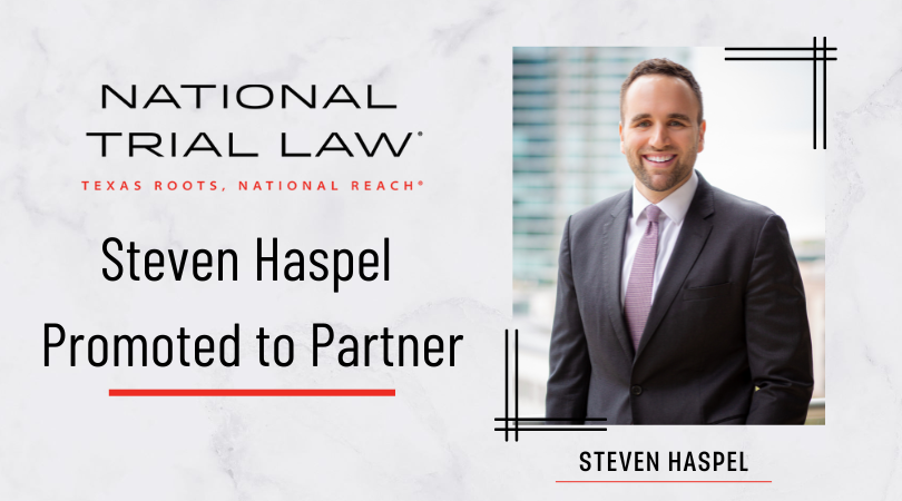 National Trial Law Promotes Steven Haspel to Partner